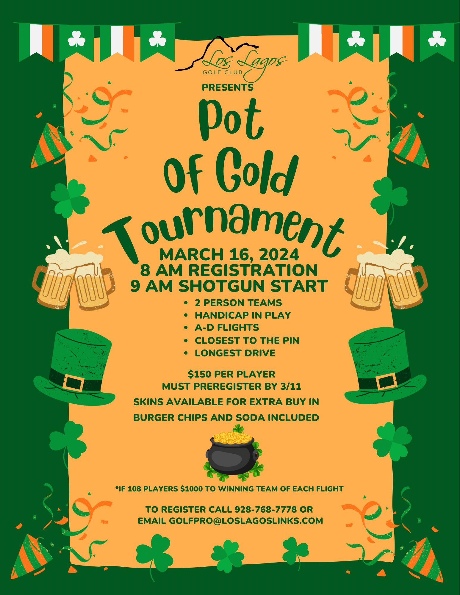 Pot of Gold Golf Tournament - Los Lagos Golf Club